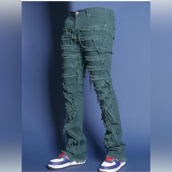 cooper 9 | Jeans | Union Stack Pants Green Sz Various | Poshmark